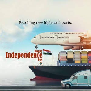 Independence Day - Global Trade & Connectivity Banner For Telegram