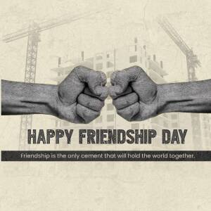 Happy Friendship Day - Building Bonds Artwork For WhatsApp