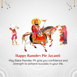 Get Ramdev Pir Jayanti images, poster & Banner From Brands.live