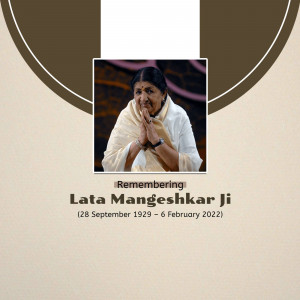 Lata Mangeshkar Jayanti images, poster & Banner | Brands.live