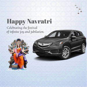 Happy Navratri With Acura Poster For LinkedIn
