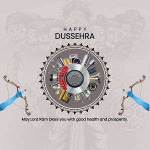 Happy Dussehra - Automotive Blessings Promotional Banner For X