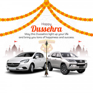 Happy Dussehra - Automotive Blessings Promotional Banner For X