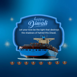 Happy Diwali - Maritime Wishes Marketing Image For X