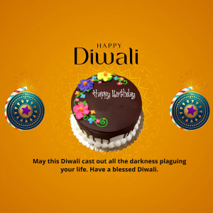 Diwali Birthday Celebration Social Media Post For WhatsApp