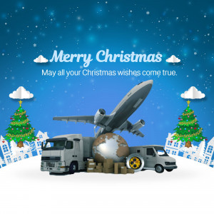 Christmas Logistics Worldwide Promotional Banner For X