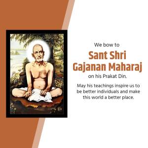 Download Gajanan Maharaj Prakat Din Poster From Brands.live