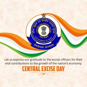 Central Board Of Indirect Taxes & Customs Logo Poster For Telegram