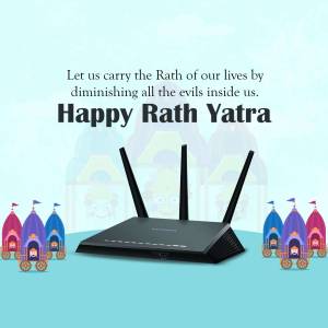 Happy Rath Yatra - Router Celebration Template For Pinterest