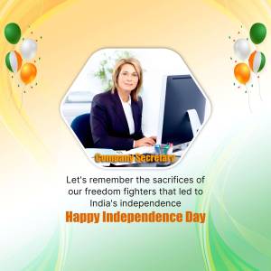 Happy Independence Day - Company Secretary Creative Design For Twitter