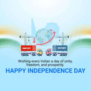 Independence Day Logistics Business Poster For WhatsApp