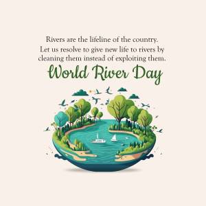 World Rivers Day poster, images & Banner | Brands.live