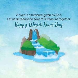 World Rivers Day poster, images & Banner | Brands.live