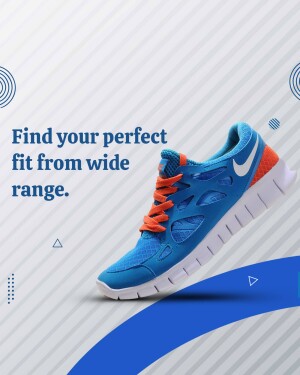 Nike Running Shoes - Find Your Perfect Fit Promotional Banner For WhatsApp