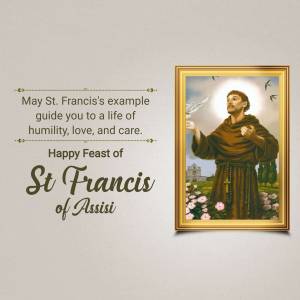 St. Francis Of Assisi - Feast Day Design For Telegram