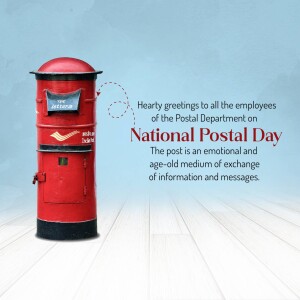 Get National Postal Day images and Poster from Brands.live
