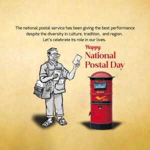 Get National Postal Day images and Poster from Brands.live