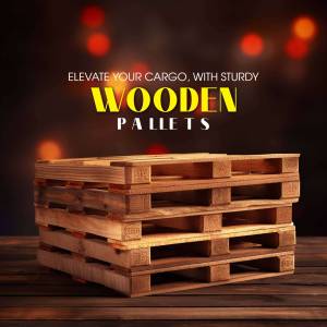 Sturdy Wooden Pallets For Cargo Flyer For Pinterest