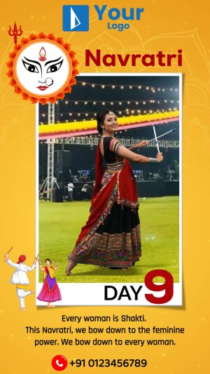 Navratri FREE Instagram Story Readymade Design Templates | Brands.live