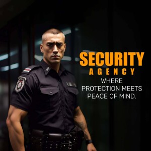 Professional Security Guard Poster For Twitter