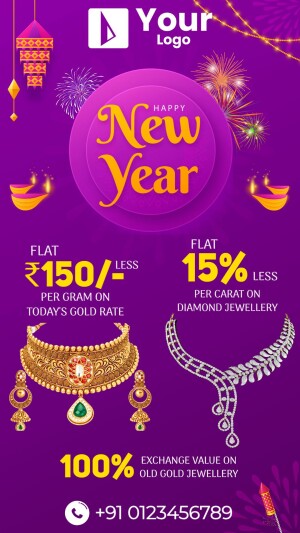 Get FREE Happy New Year Offers Templates | Brands.live