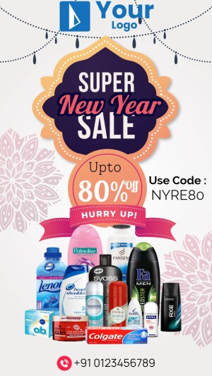 Get FREE Happy New Year Offers Templates | Brands.live