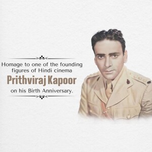 Prithviraj Kapoor Birth Anniversary Design For Threads