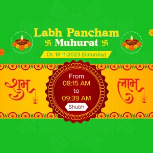 5500+ Labh panchami muhurat Images & Videos | Labh panchami muhurat Poster Make - 2024