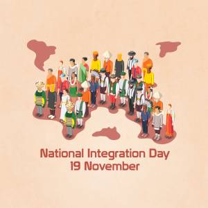 National Integration Day Celebration Image For X