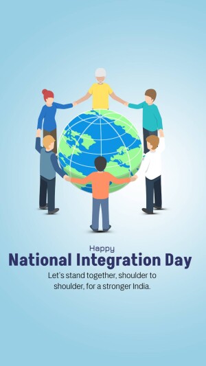 National Integration Day Logo