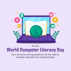 World Computer Literacy Day Poster and photos | Brands.live