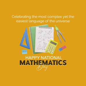 Get National Mathematics Day Readymade images and poster on Brands.live