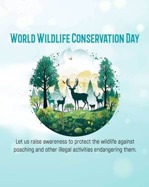 World Wildlife Conservation Day Poster Promotional Banner For Pinterest