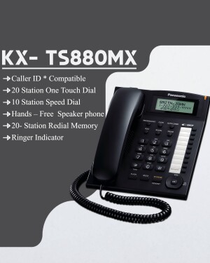 Panasonic KX-TS880MX Corded Desk Phone Story For WhatsApp