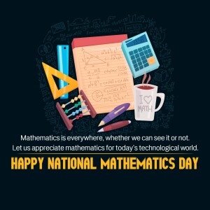 Get National Mathematics Day Readymade images and poster on Brands.live