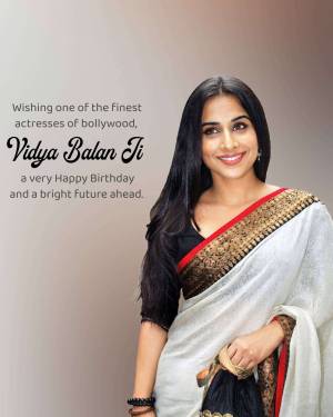Vidya Balan Birthday Images and Vidya Balan Birthday poster | Brands.live