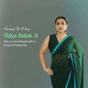 Vidya Balan Birthday Images and Vidya Balan Birthday poster | Brands.live