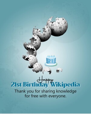 9000+ Wikipedia day Images & Videos | Wikipedia day Poster Make - 2024