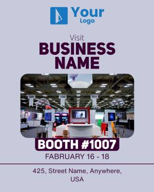 Business Event Booth Promotion Advertisement For Facebook