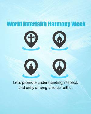 Get World Interfaith Harmony Week Readymade images and poster on Brands ...