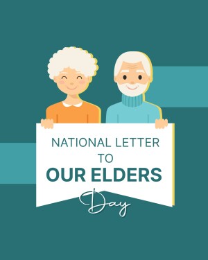 National Letter To Our Elders Day Advertisement For Telegram