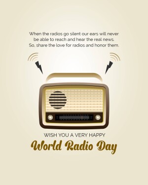 Get FREE World Radio Day Images and Poster from Brands.live