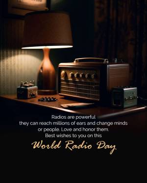 Get FREE World Radio Day Images and Poster from Brands.live