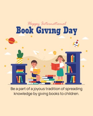 Get FREE International Book Giving Day Images from Brands.live