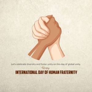 Get Readymade International Day of Human Fraternity Poster on Brands.live