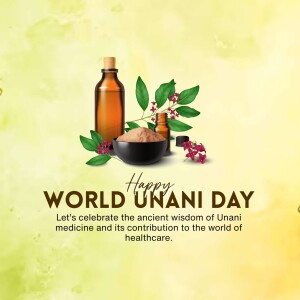 Download FREE world Unani Day Poster | Brands.live