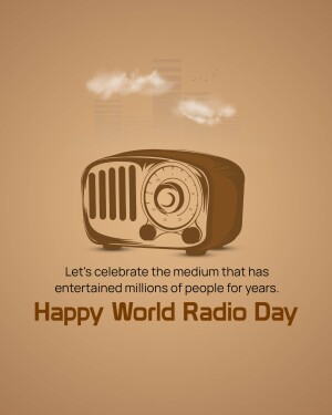 Get FREE World Radio Day Images and Poster from Brands.live