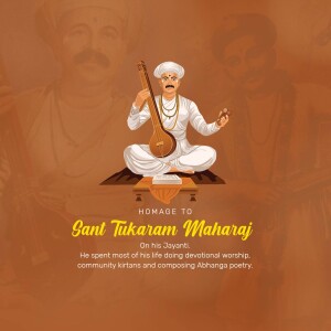 Sant Tukaram Maharaj Jayanti Banner For LinkedIn