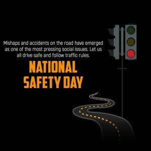 Download FREE National Safety Day Poster From Brands.live