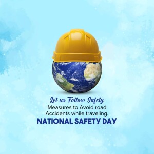 Download FREE National Safety Day Poster From Brands.live